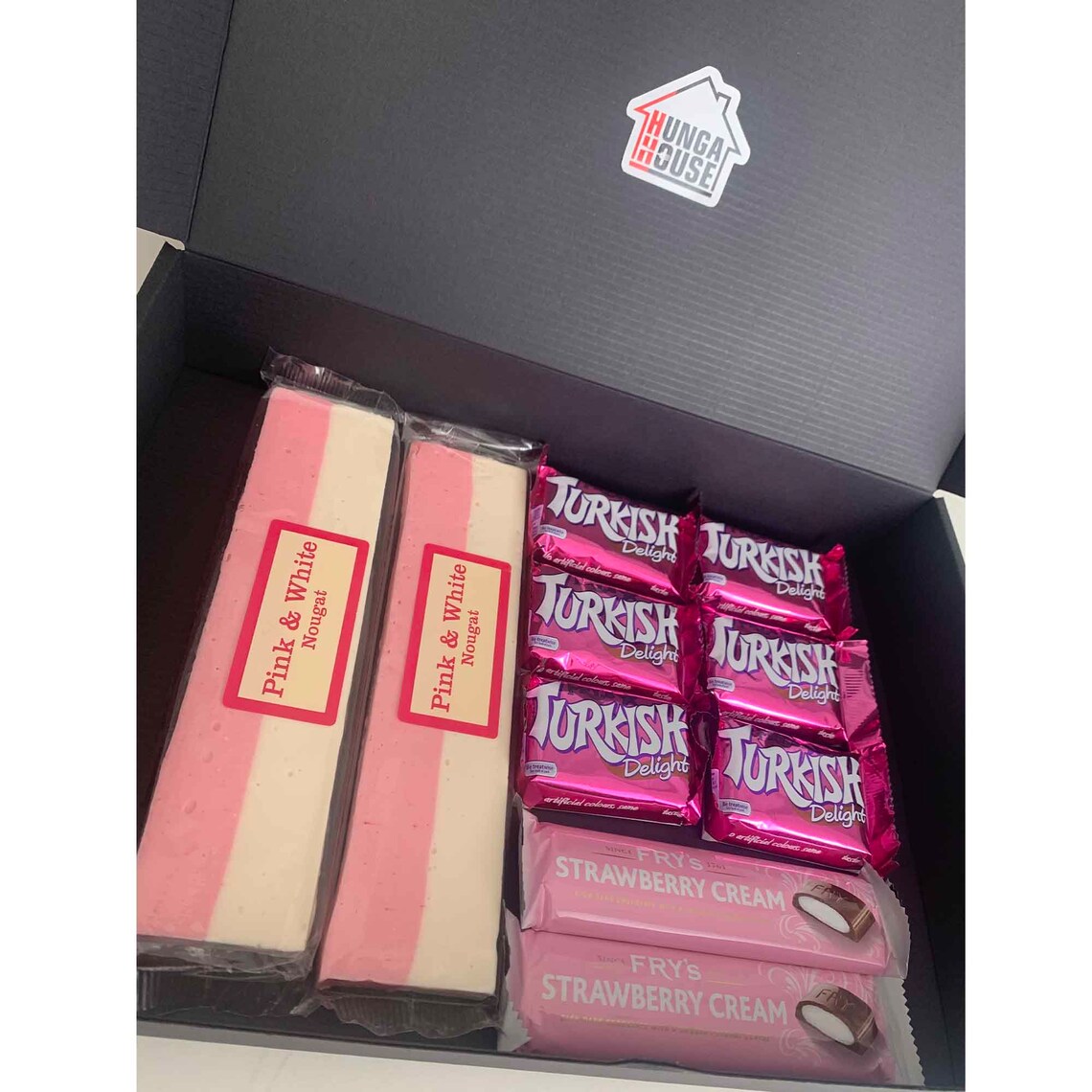 Pink Themed Chocolate Hamper Box - Hungahouse